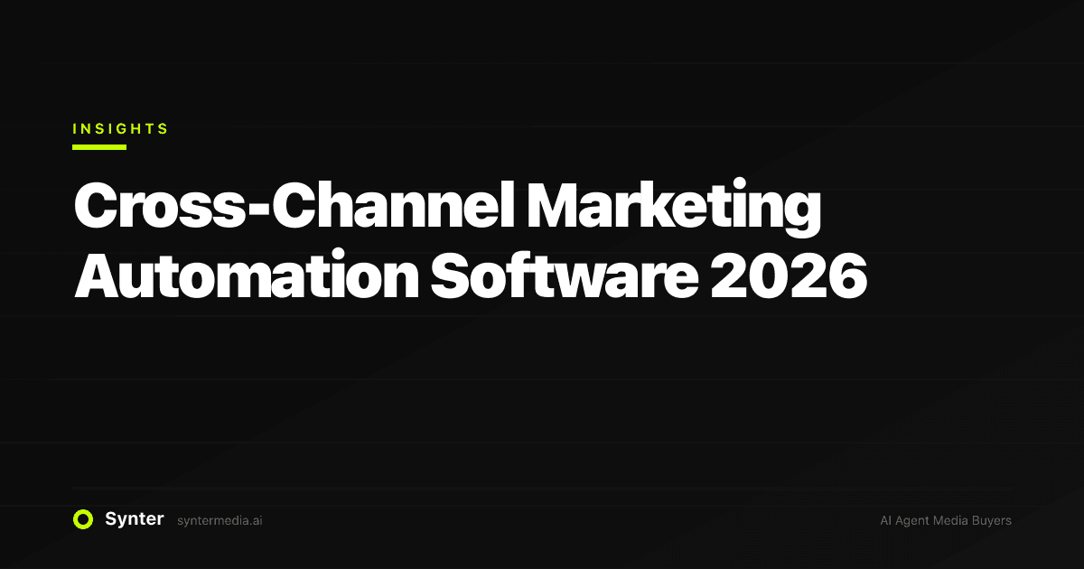 Cross-Channel Marketing Automation Software 2026 | Synter