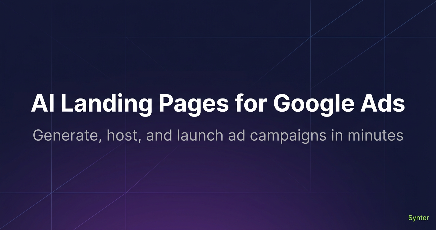 AI Landing Pages for Google Ads: PixelWheels Case Study | Synter